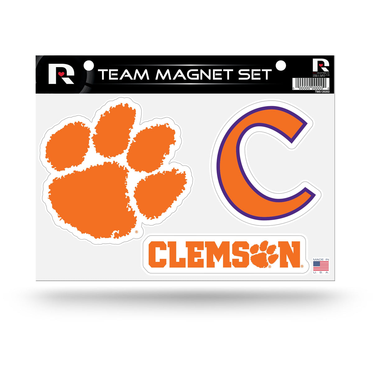 Clemson Tigers, TMS Team Magnet Sheet, Licensed by Rico – Zip Sew Craft